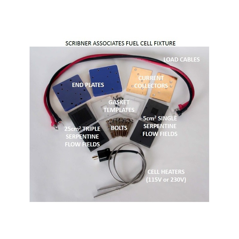 SAI-Cell-25 Dual-Area Fuel Cell Fixture with POCO Graphite Flow Fields ...